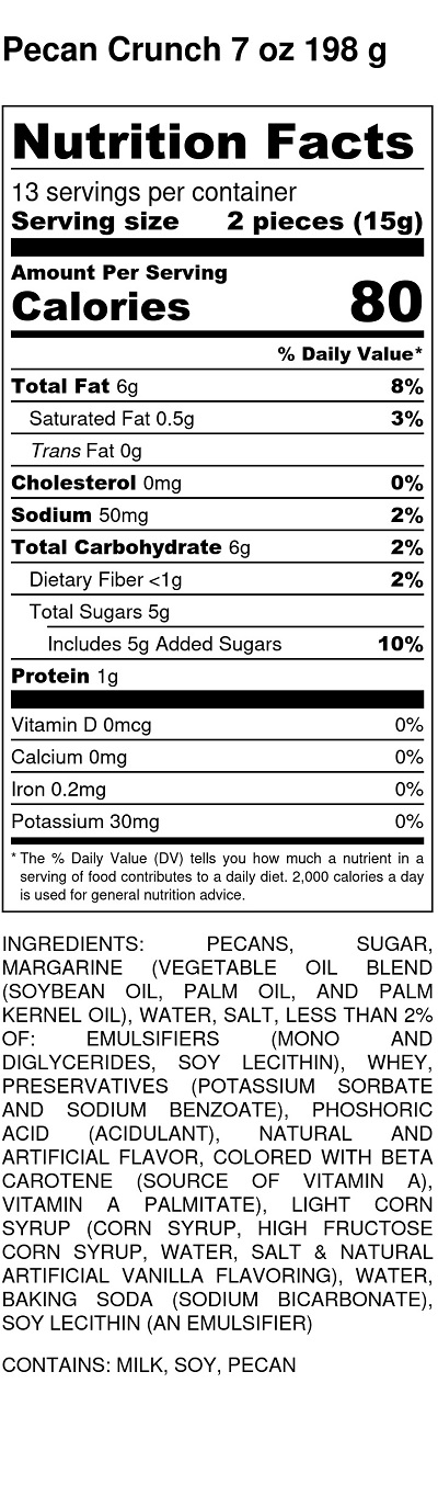 7 oz. Carolina Crunch with Pecans-southernsupreme.com